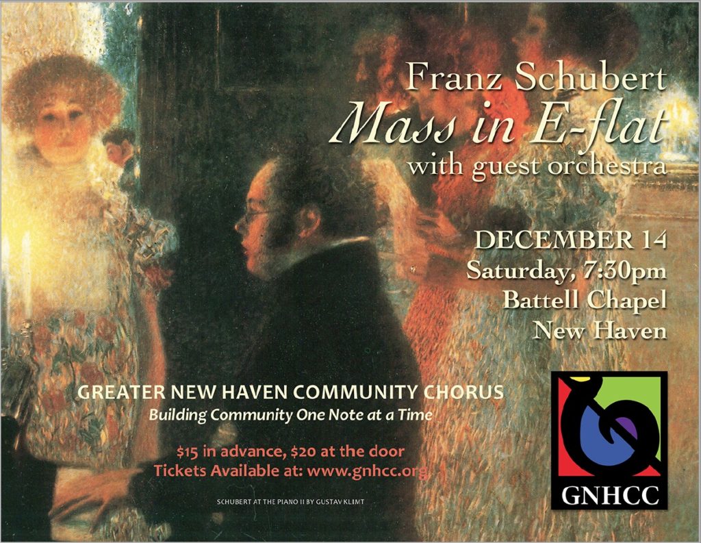 Fall Concert Focused on Franz Schubert ⋆ Greater New Haven Community Chorus